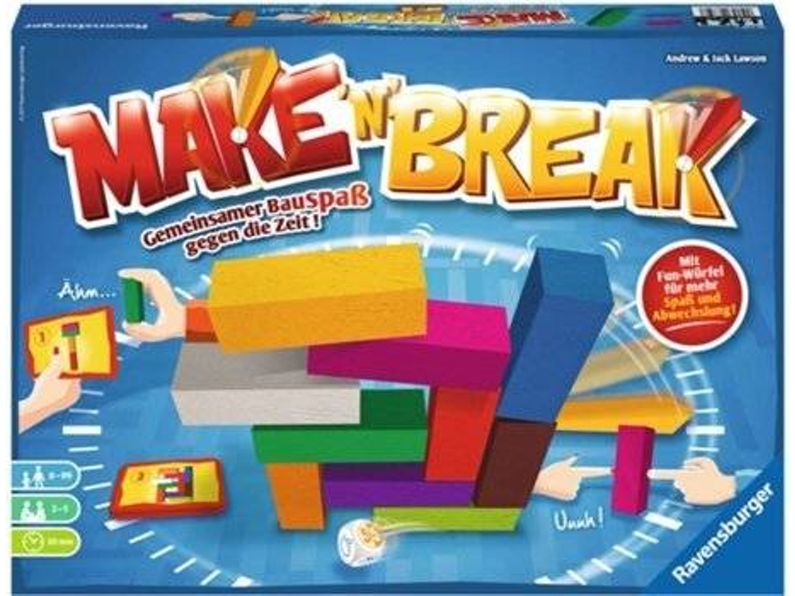 Jogo de Tabuleiro RAVENSBURGUER Make 'n' Break '17 (Idade Mínima: 8 ...
