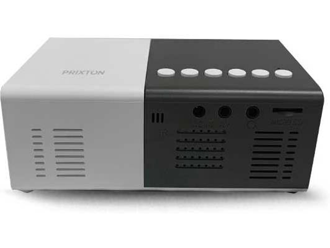 Projetor PRIXTON Cinema Mini (900 lúmens - QVGA - LED - Cinzento ...
