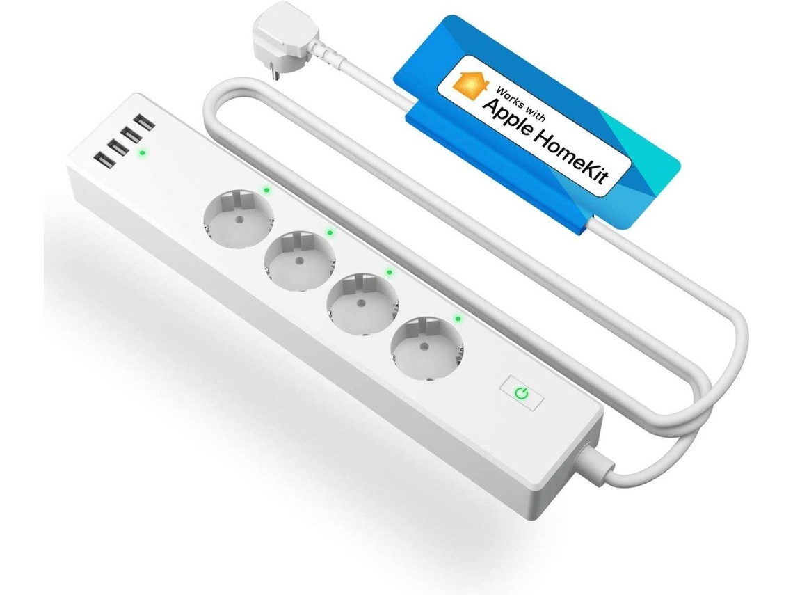 Smart Wi-Fi Power Strip - 4 AC + 4 USB MEROSS | Worten.pt