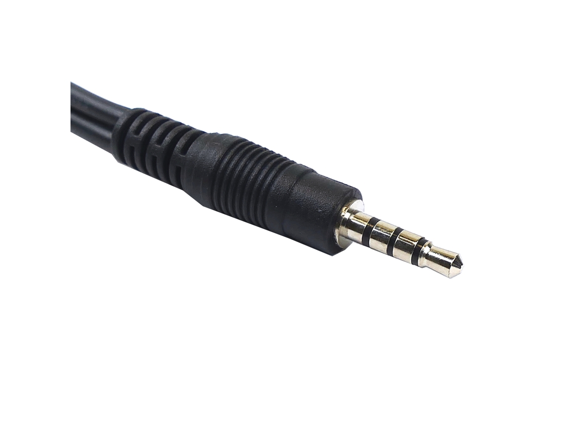 Adaptador de áudio CTIA BEMATIK para fone de ouvido e microfone minijack 3,5 | Worten.pt