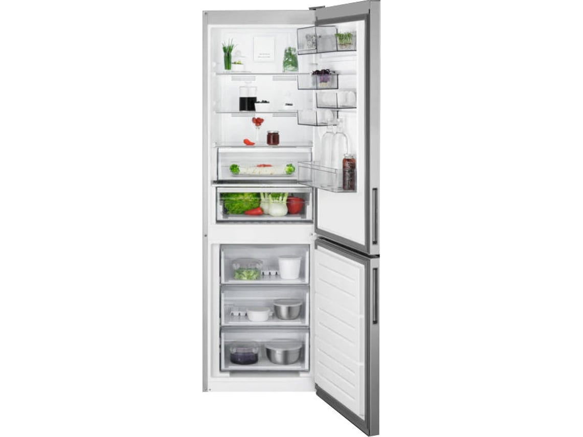 Frigorífico Combinado AEG RCB632E5MX (No Frost - 186 cm - 331 L - Inox ...