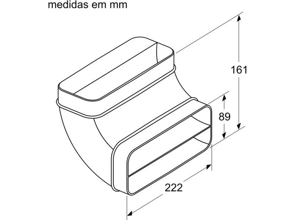 Curva para Conduta SIEMENS HZ9VDSB2 (L - 70 cm) | Worten.pt