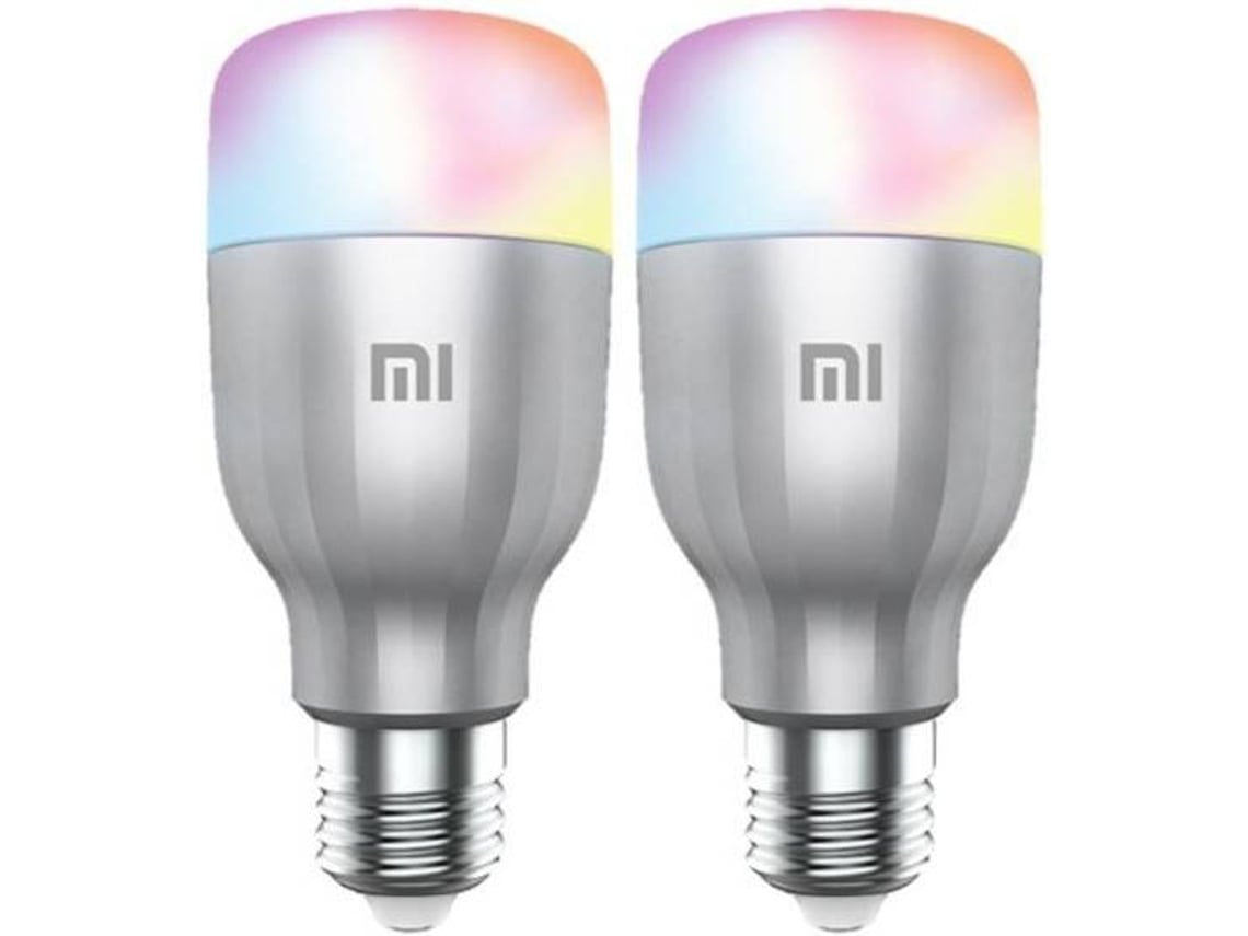 Kit 2 Lâmpadas Inteligentes XIAOMI LED Wi-Fi E27 RGB (E27 - Branco e ... Kit 2 Lâmpadas Inteligentes XIAOMI LED Wi-Fi E27 RGB (E27 - Branco e ...