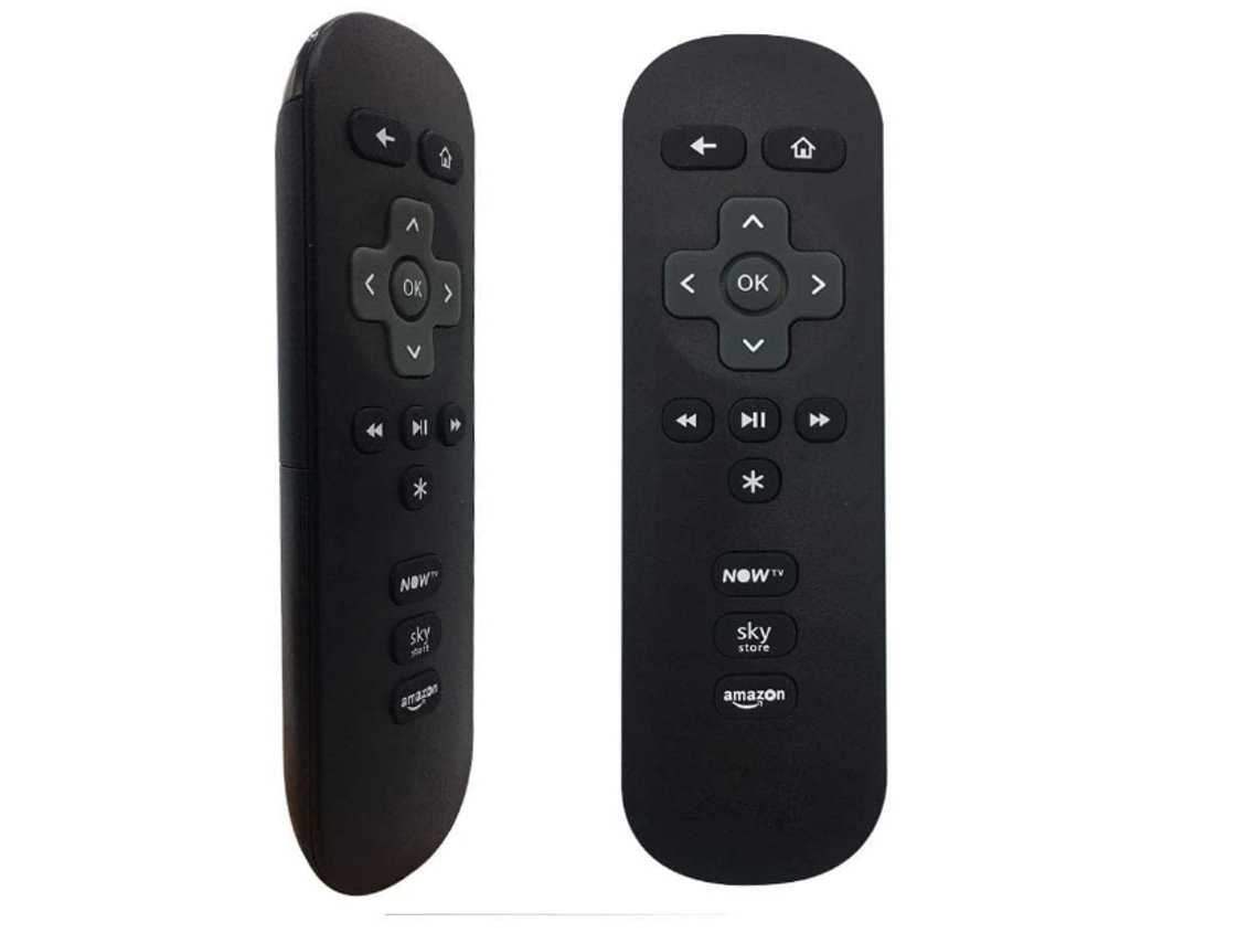 Comando Tv Box 1/2/3/4 Hd Lt Xd Xs Botões de Atalho de 3 Canais Preto ...