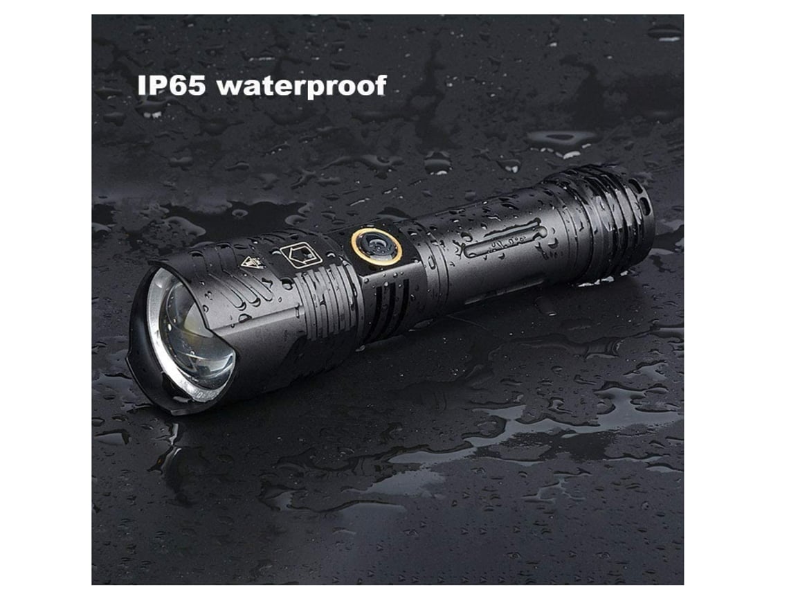 Lanterna CHRONUS Recarregável Usb Poderosa Xhp100 LED 10000 Lumens a ...