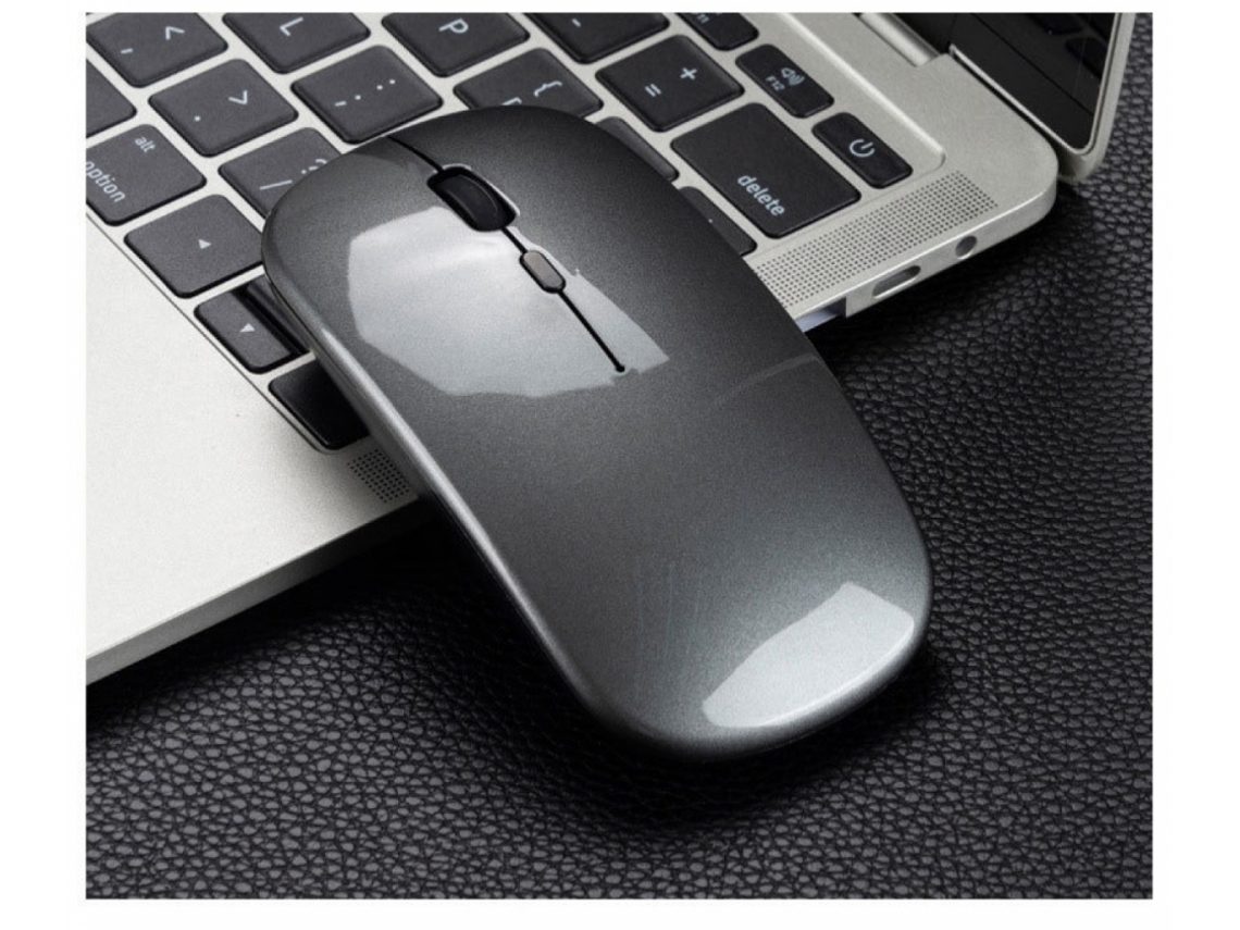 Rato Sem Fio De Brilho Gradiente, Mouse Silencioso Ultra Fino 2.4G ...