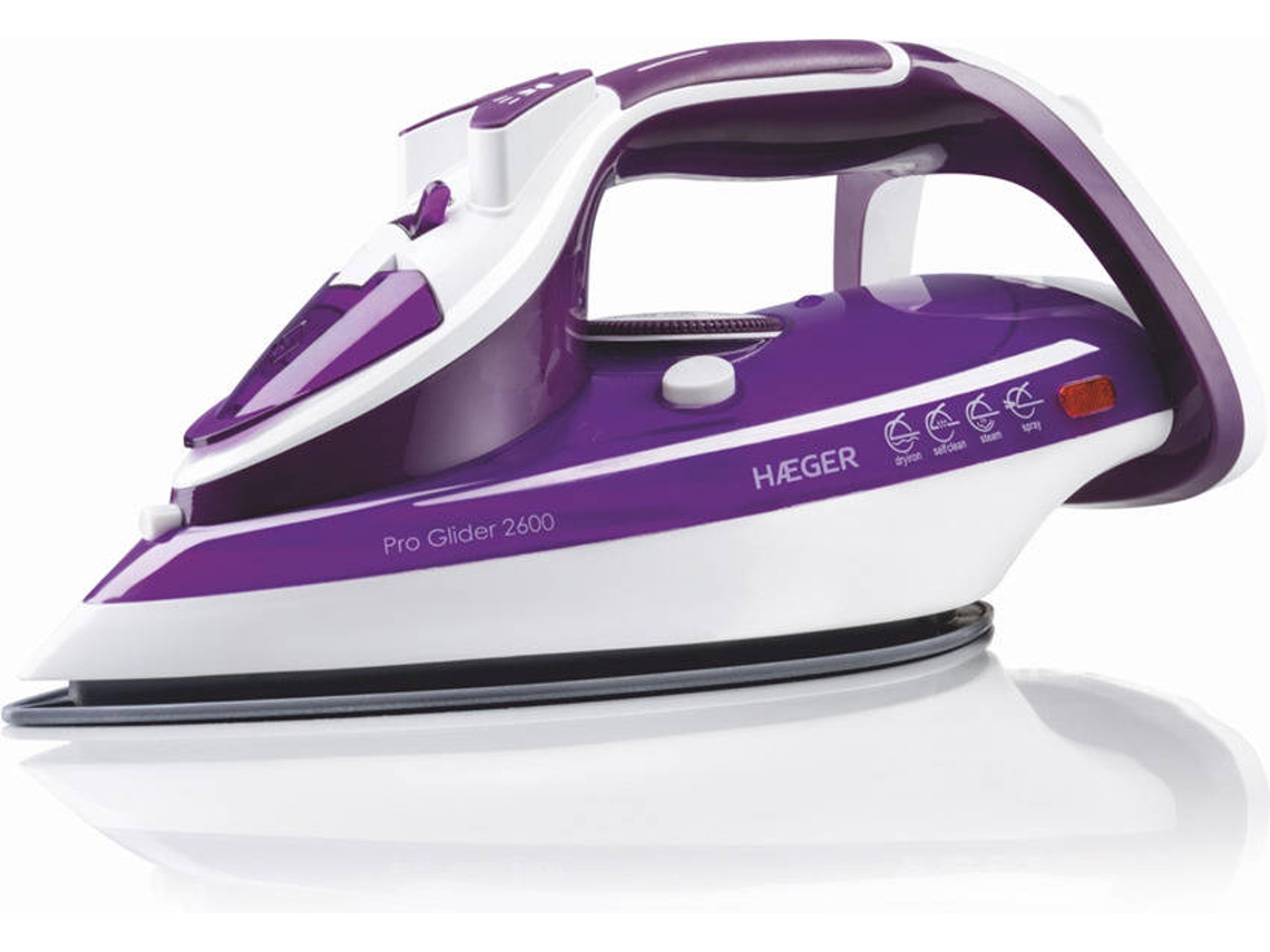 Ferro Vapor Vertical HAEGER Pro Glider (Jacto de Vapor: 70 g/min - Base: Cerâmica) | Worten.pt