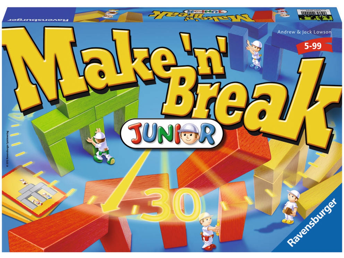 Jogo de Tabuleiro RAVENSBURGUER Make 'n' Break Junior (Idade Mínima: 5 ...