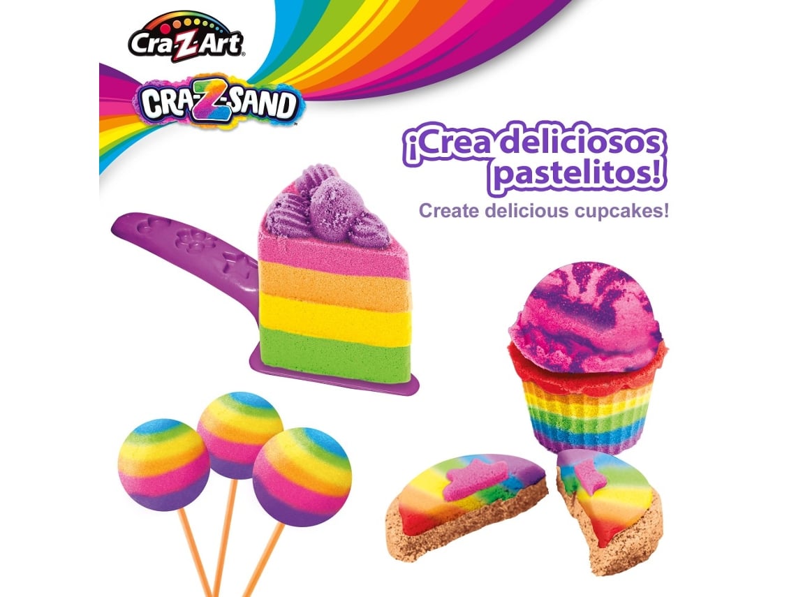 Areia para Brincar CRA-Z-ART Cra-Z-Sand Bakery Set Que Brilha No Escuro ...