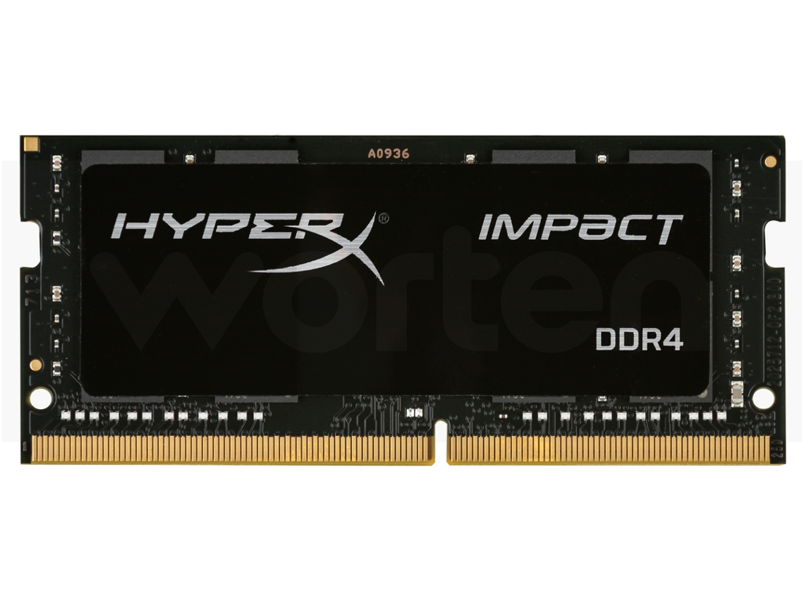 Memória RAM DDR4 HYPERX Impact (1 x 16 GB - 2666 MHz - CL 15 - Preto) | Worten.pt