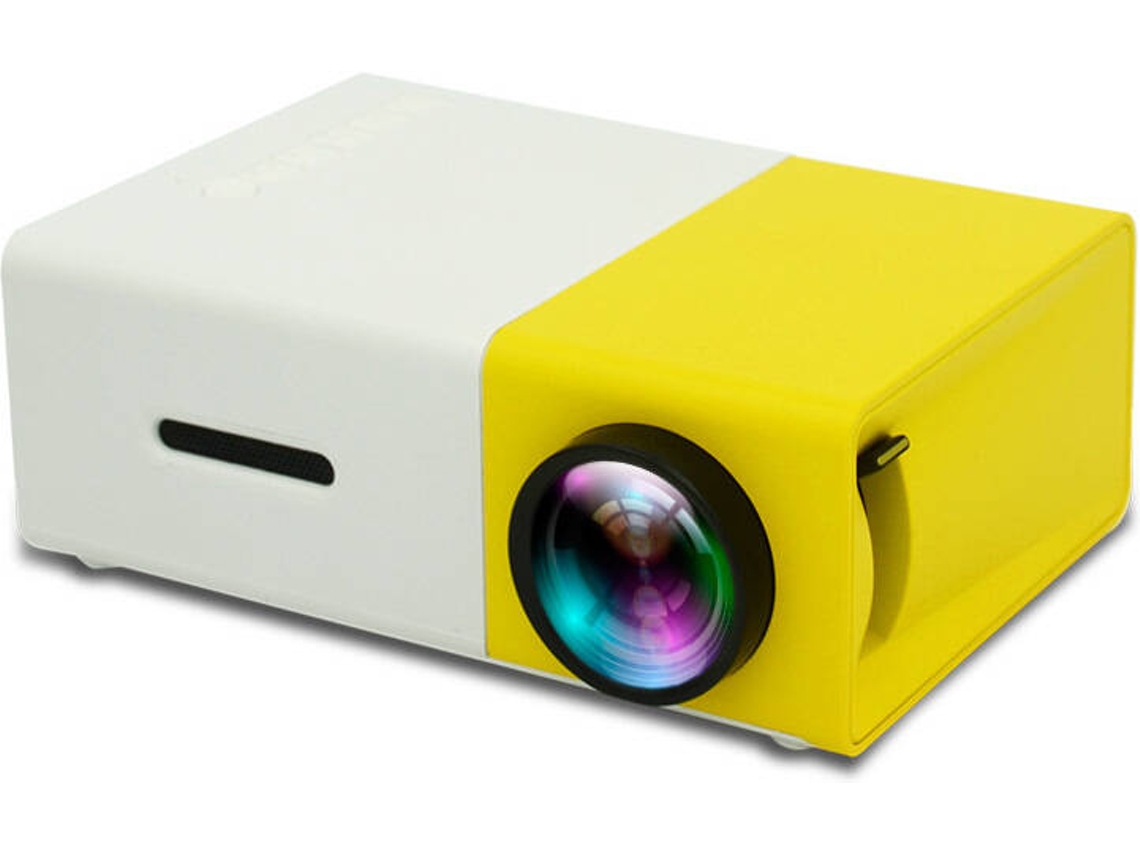Mini Projetor Portátil OHPA Yg300600 Lumens-Amarelo Branco | Worten.pt