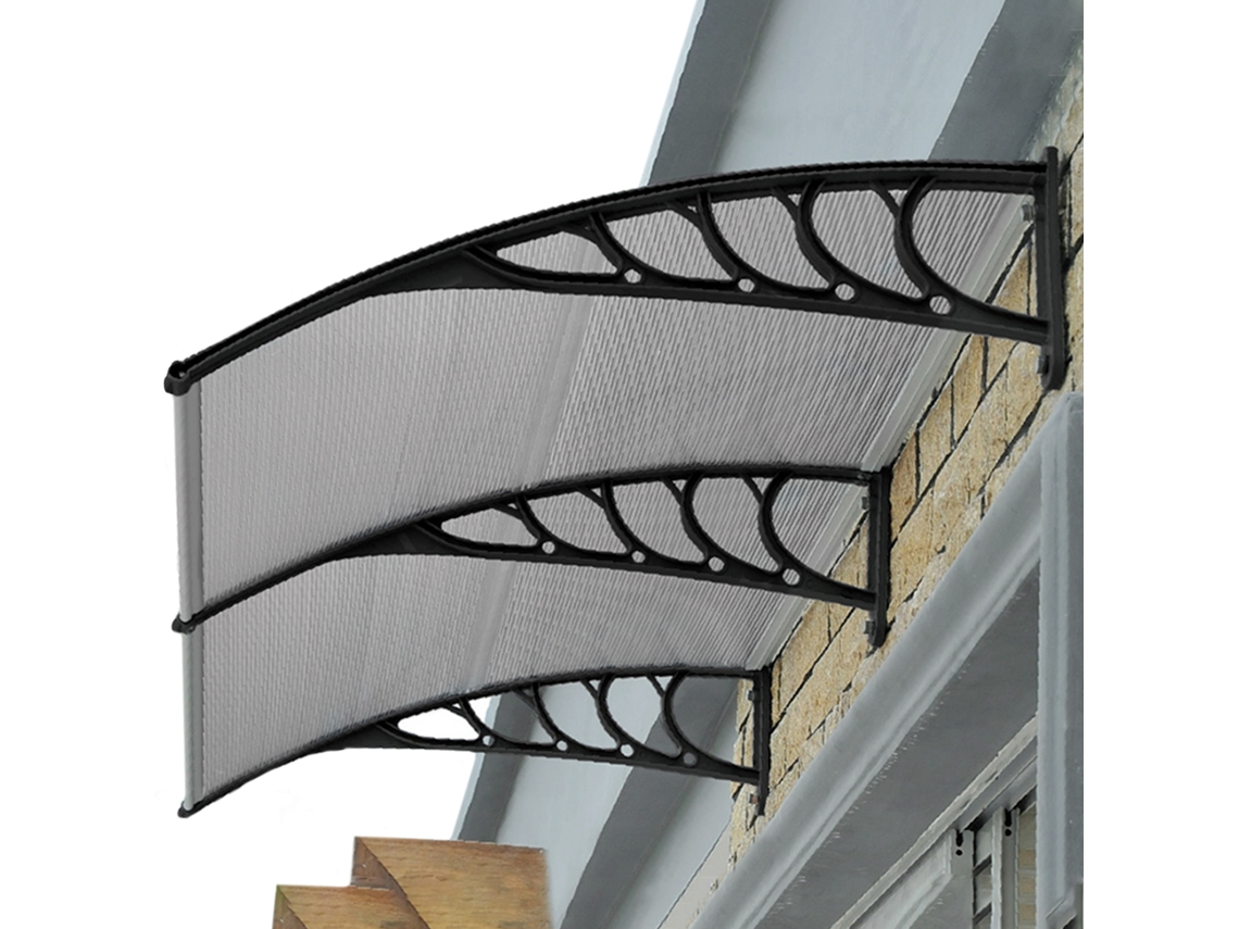 Telhado de Proteção PRIMEMATIK 200X80 Cm Cinza Escuro. Marquesinha para ...