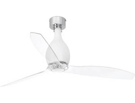 Ventoinha de Teto FARO BARCELONA Mini - Eterfan Branco (32 W - Diâmetro ...