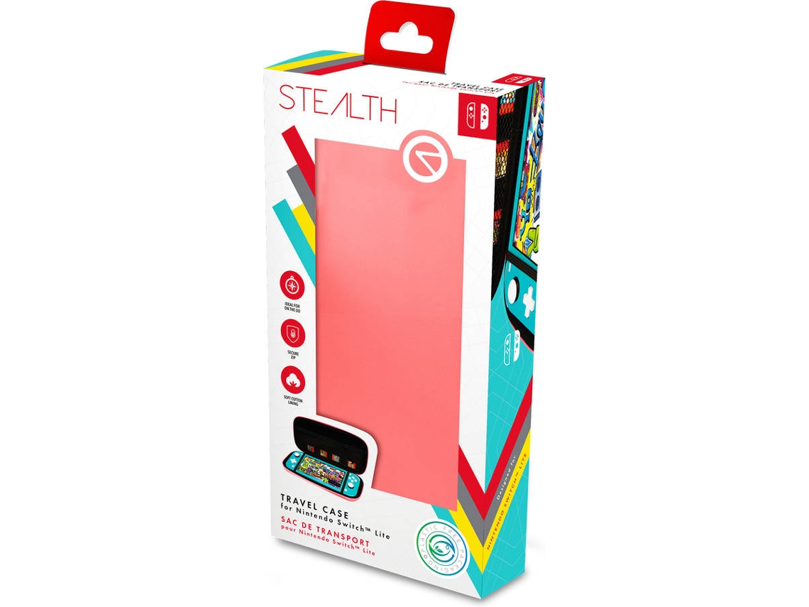 Bolsa Nintendo Switch Lite STEALTH Travel Case Coral | Worten.pt