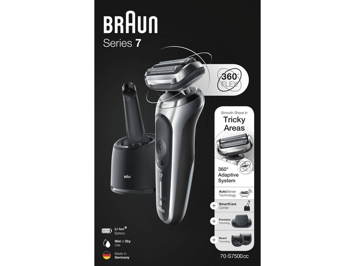 Máquina de Barbear BRAUN S7 7500 | Worten.pt