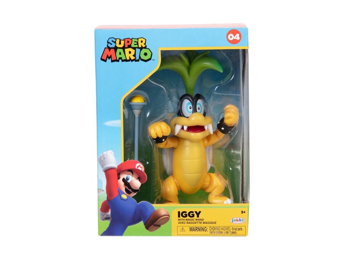 Super Mario Figura 10cm Iggy Koopa Com Varinha Mágica (Idade Mínima ...