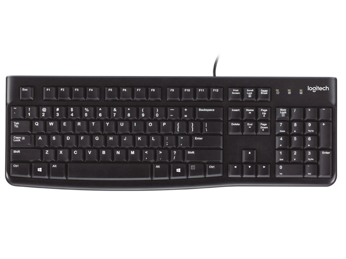 Teclado Logitech K120 (Com Cabo - Layout Espanhol) | Worten.pt