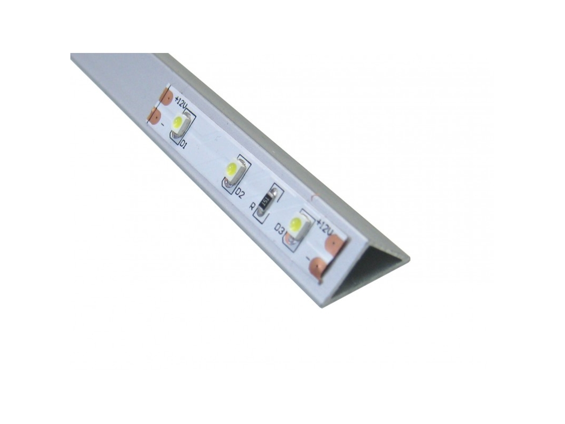 Pack x4 Perfil de Alumínio Triangular 1M de Comprimento (11,6mm x 16 ...