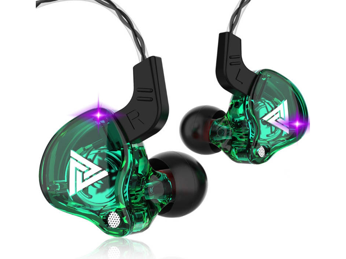 Auriculares com Fio QKZ AK6 (In Ear - MicroAuriculares - Verde) | Worten.pt