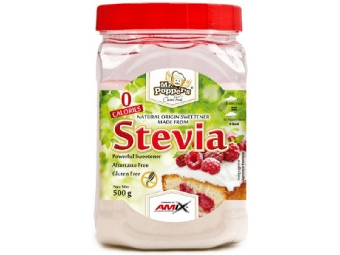 Suplemento Alimentar AMIX Stevia Mr. Poppers Endulzante Natural ...