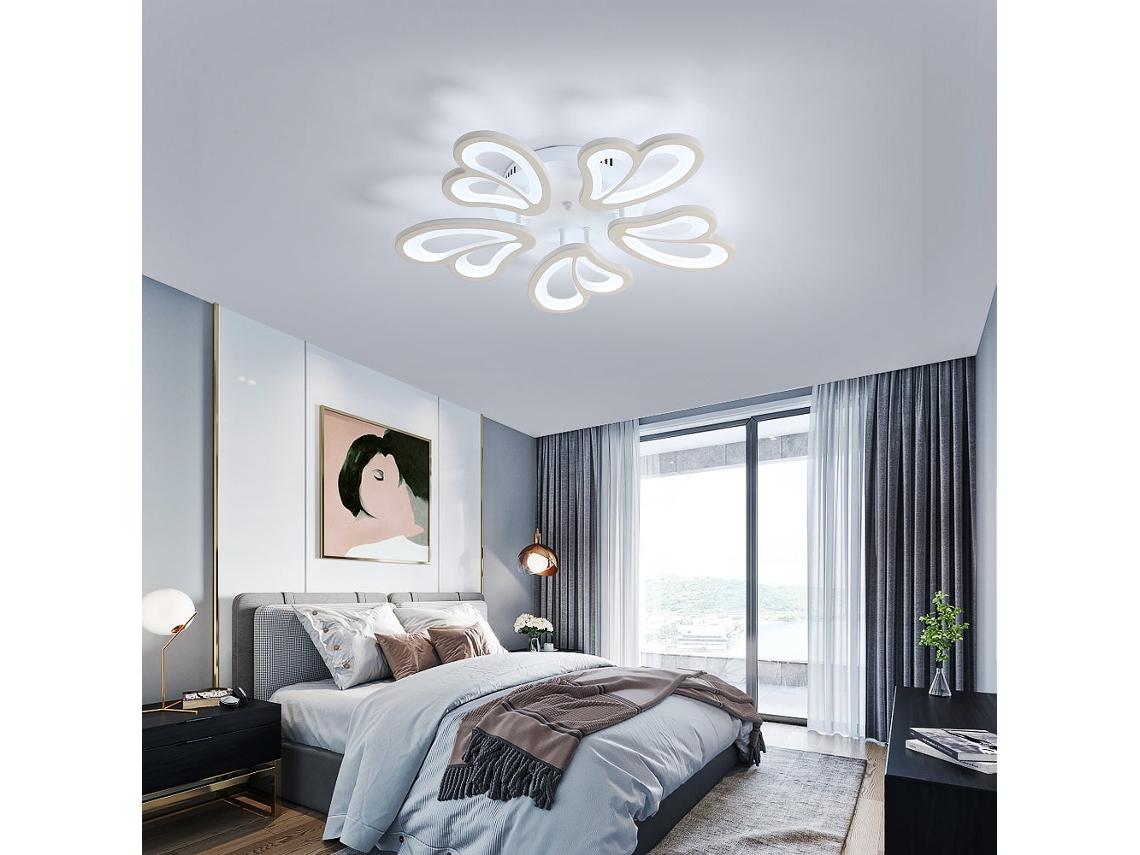 Candeeiro GOECO de Teto Led 65W Candalabro com Formato Criativo Da Flor ...