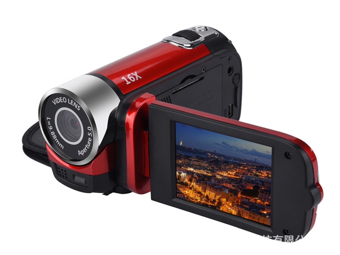 Câmara Digital GRPT 1080P Vermelha Hd de 16Mp D90 | Worten.pt