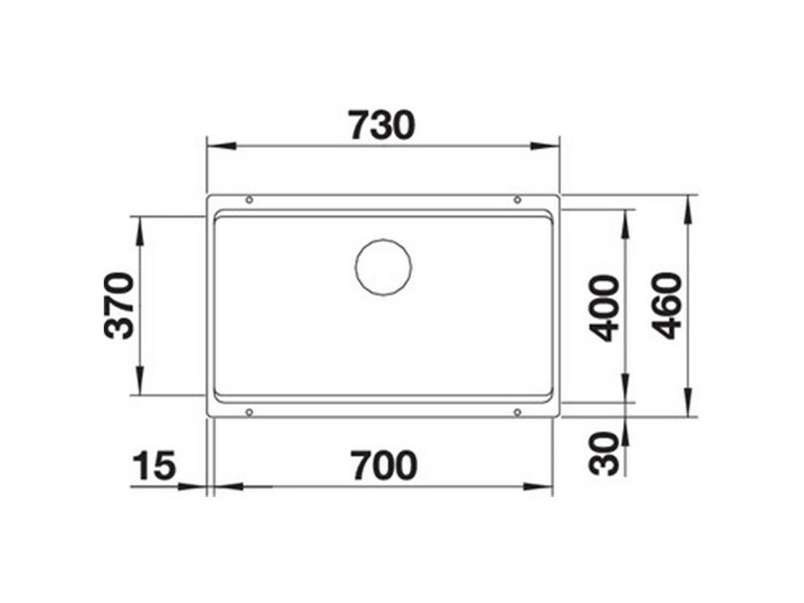 Lava-Loiça BLANCO Embutido 70 cm Branco Silgranitsortkeystring 525171 ...