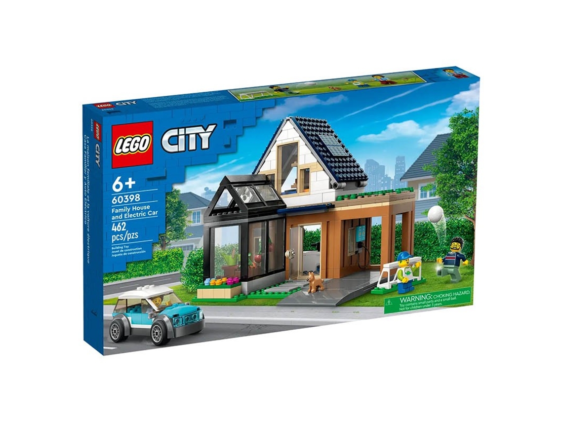 City Family House e carro elétrico LEGO (Idade minima recomendada: 6 ...