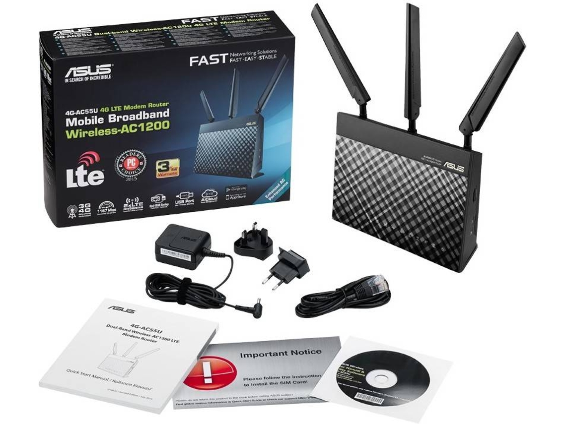 Router ASUS 4G-AC55U (AC1200) | Worten.pt