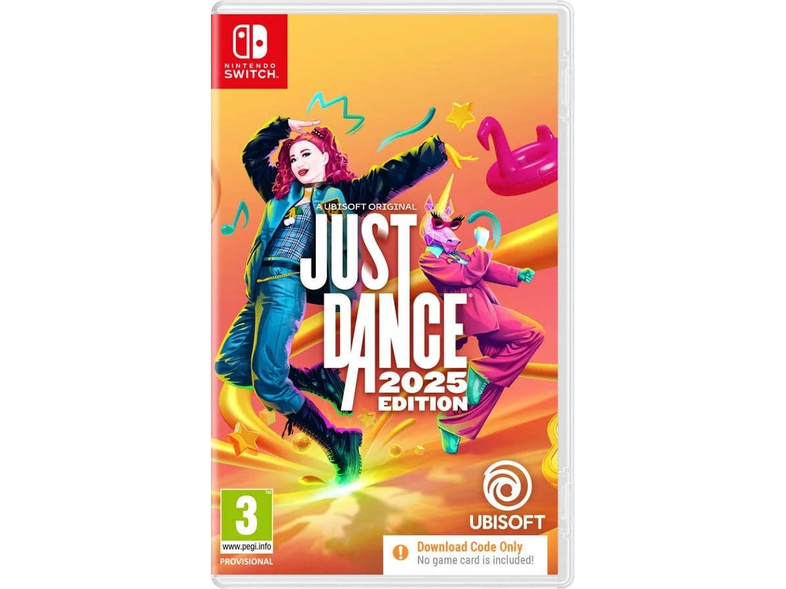 Jogo Nintendo Switch Just Dance 2025 Codigo de Descarga na Caixa Worten.pt
