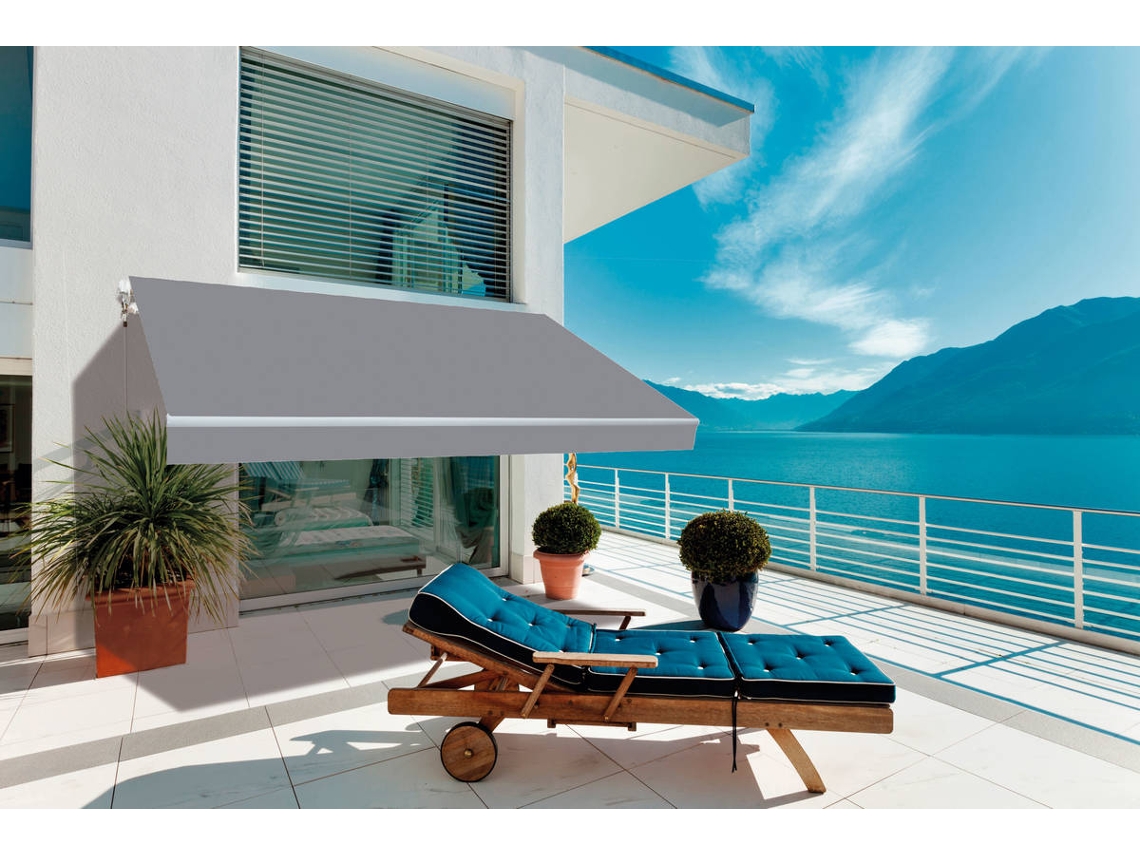 Toldo Manual Completo SMARTSUN Lona de Acrílico (Cinzento - 3x2m ...