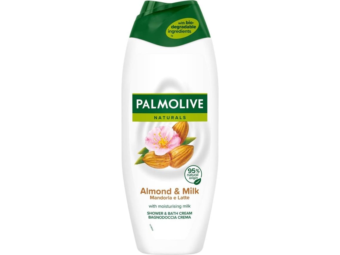 Gel de Banho Hidratante PALMOLIVE Naturals Amêndoa e Leite (6 x 500 ml ...
