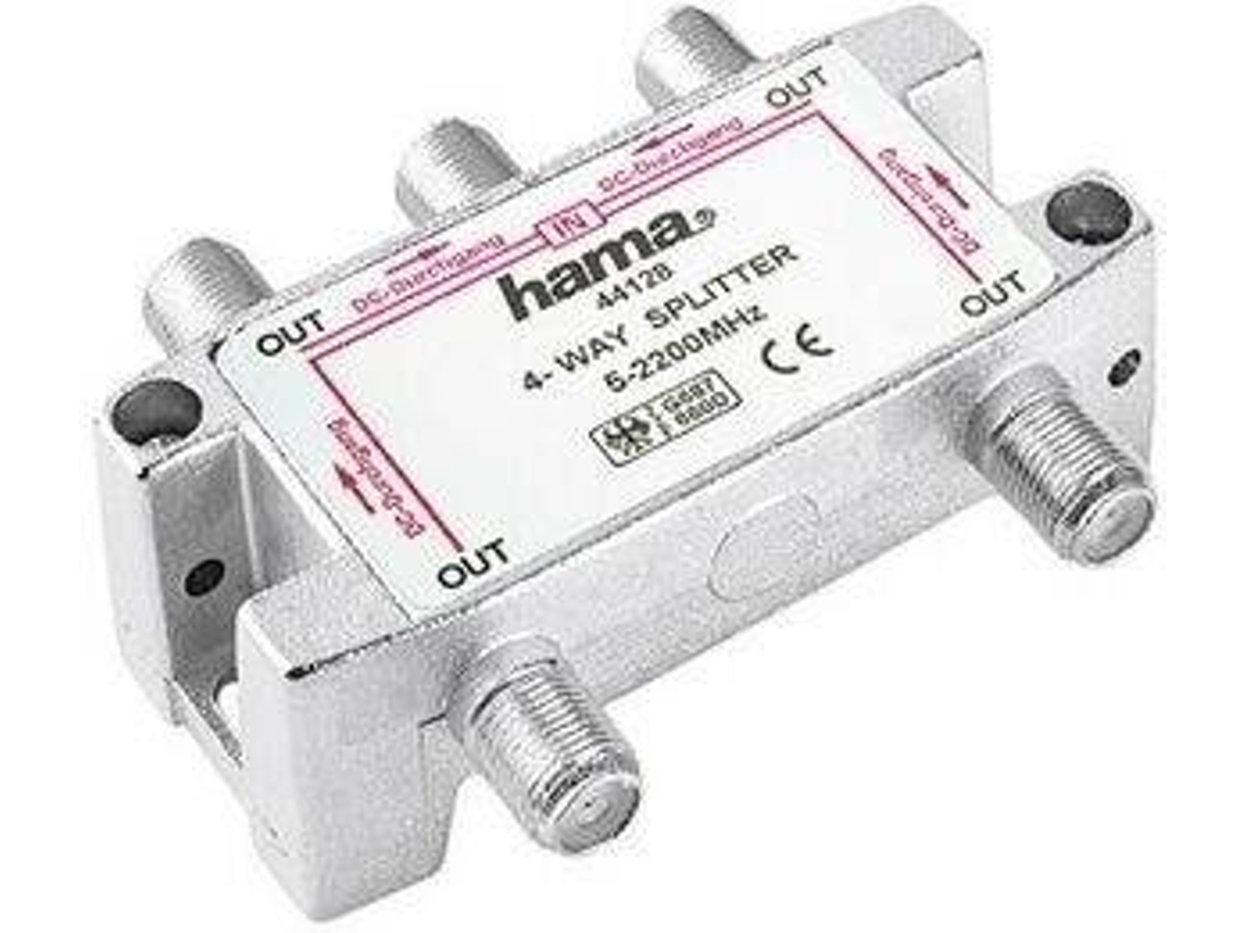Adaptador de gênero HAMA SAT Distributor, 4 Way, Fully Shielded | Worten.pt