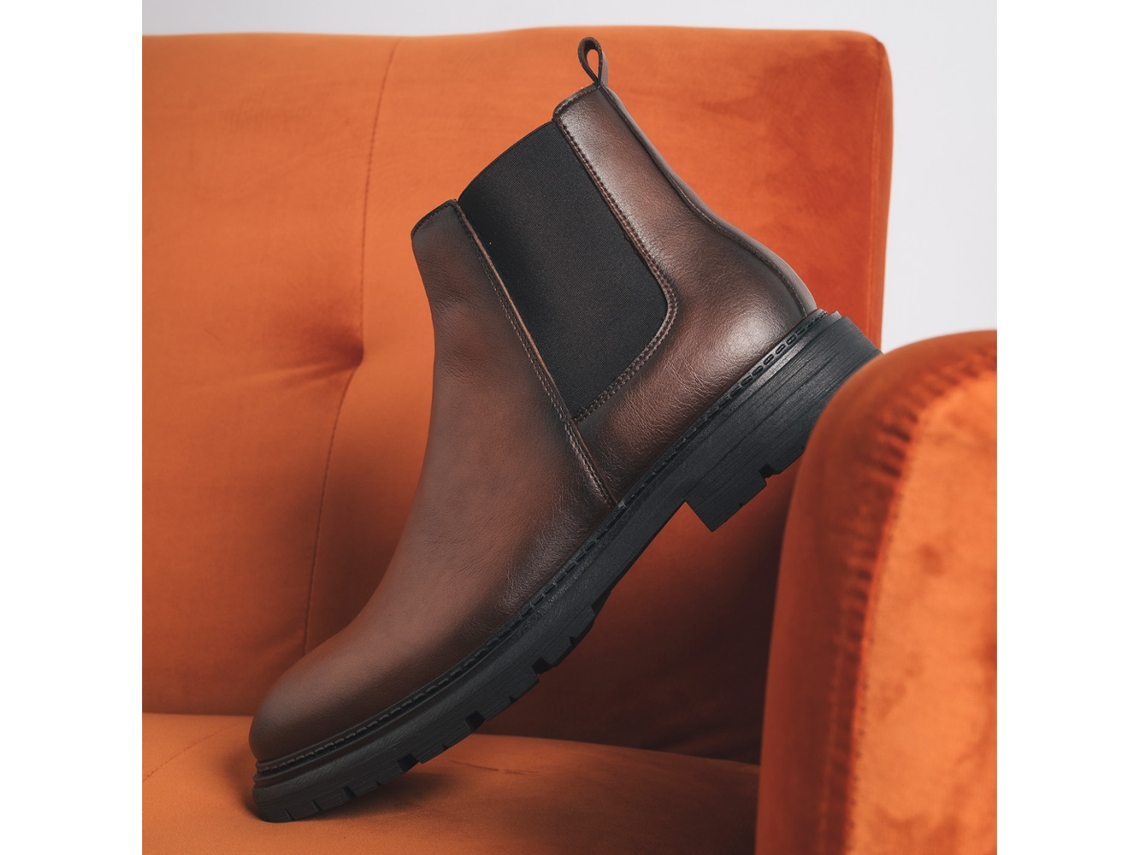 Botas NAE VEGAN SHOES Lukas Homem (Poliuretano - Castanho - 41) | Worten.pt