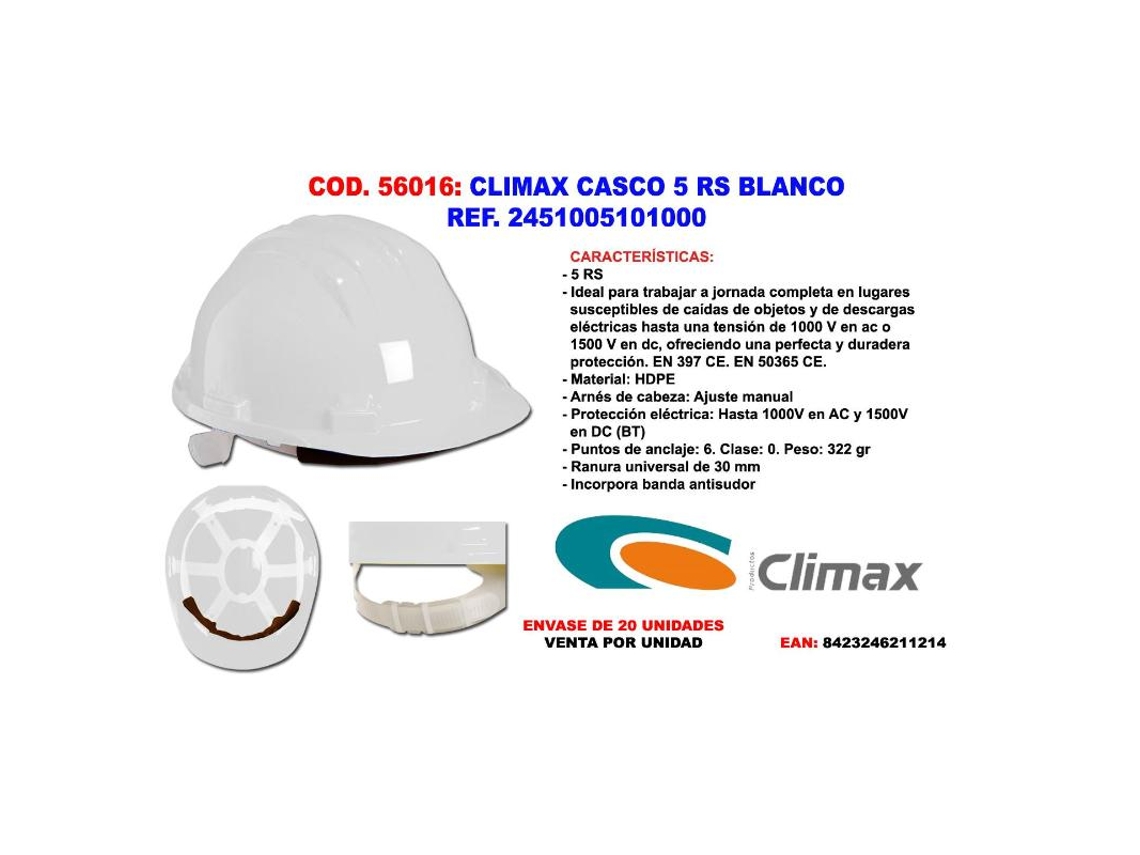 Climax casco 5 rs blanco ref 2451005101000 | Worten.pt