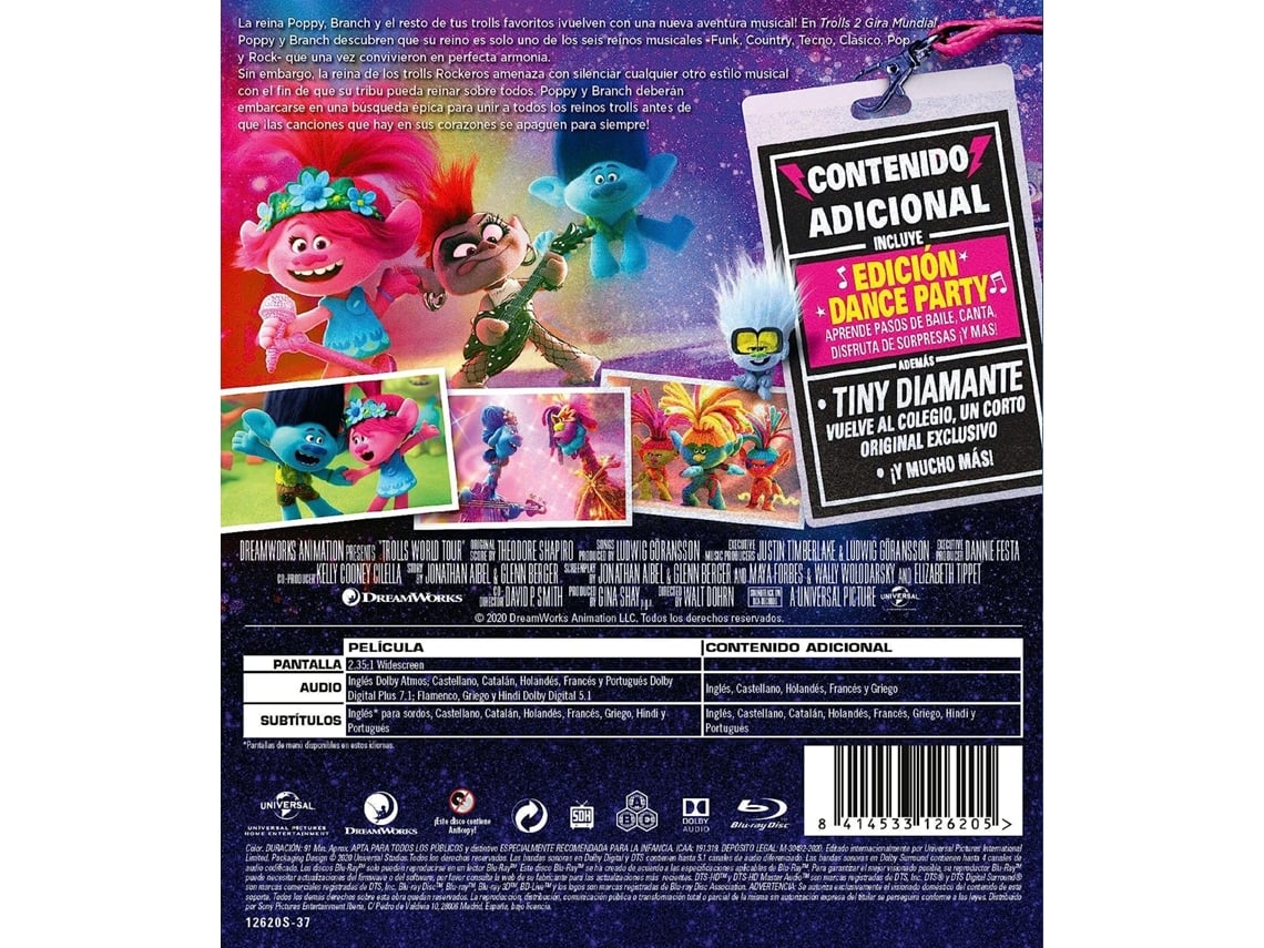 DVD Trolls World Tour / Trolls 2: Gira Mundial Blu Ray | Worten.pt
