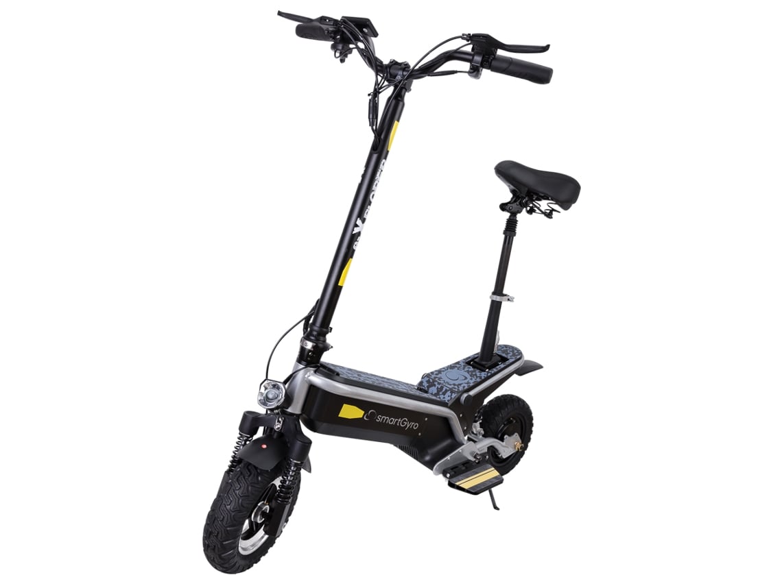 Trotinete Elétrica SMARTGYRO Explorer Preto (Velocidade máxima: 25 km/h ...