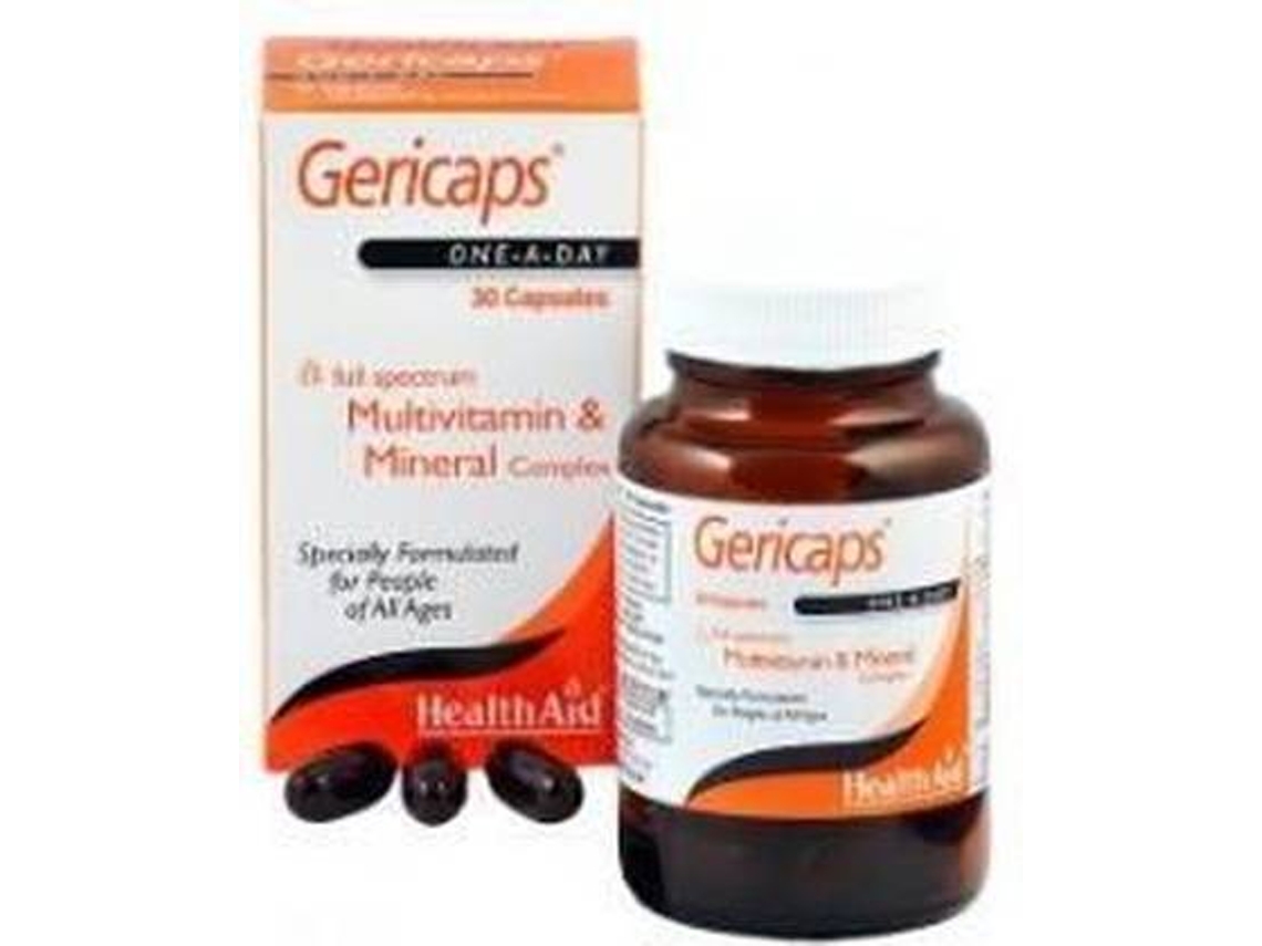 Suplemento Alimentar HEALTH AID Gericaps Multinutriente (30 cápsulas) | Worten.pt