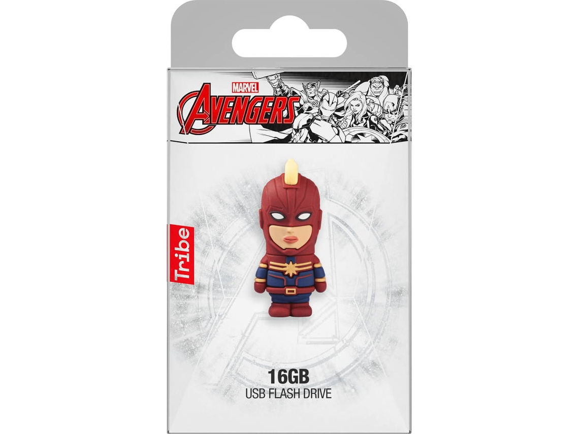 Pen USB TRIBE Marvel Captain Marvel (16 GB, USB 2.0) | Worten.pt