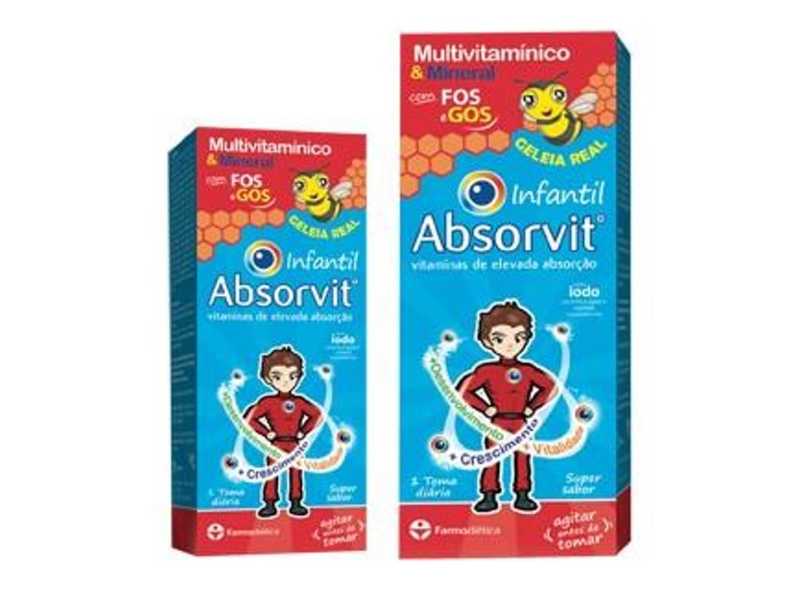 Suplemento Alimentar Absorvit Infantil Geleia Real 300 ml | Worten.pt