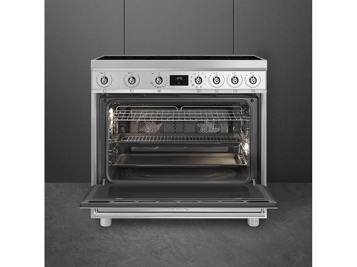 Fogão SMEG C9IMX9-1 (114 L - Eléctrico de Indução - Inox) | Worten.pt