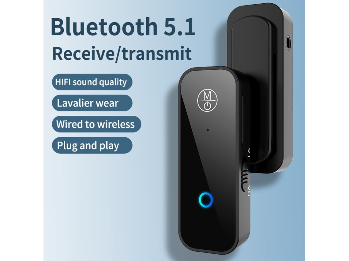 Transmissor Receptor de Áudio Bluetooth 5.1 Mini Estéreo Bluetooth Aux Rca Usb 3,5 Mm para Tv Pc ...