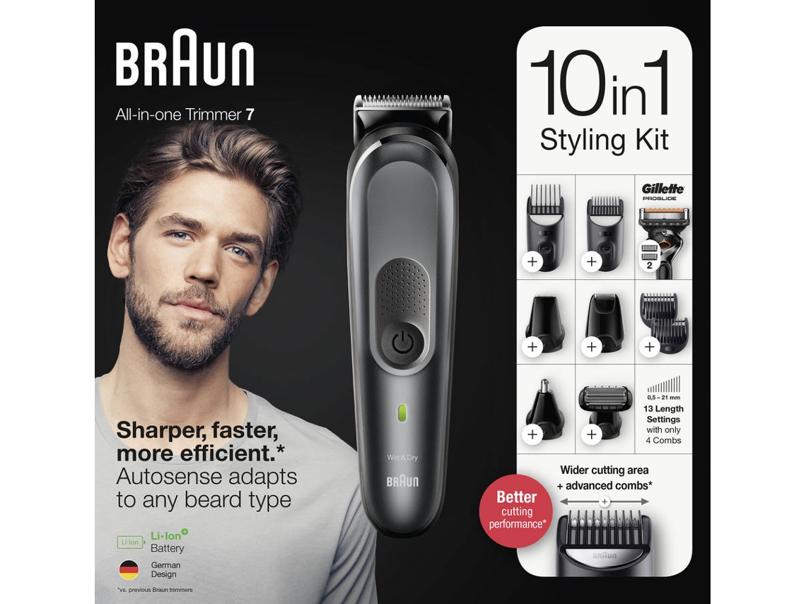 Aparador Multifunções BRAUN S7 MGK7321 (Autonomia 100 min - Bateria ...