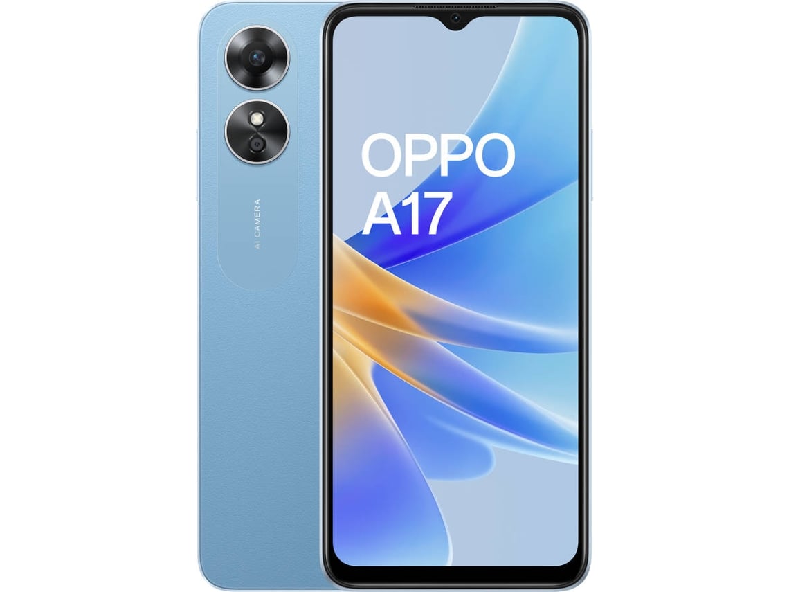 Smartphone OPPO A17 (6.52'' - 4 GB - 64 GB - Azul) | Worten.pt
