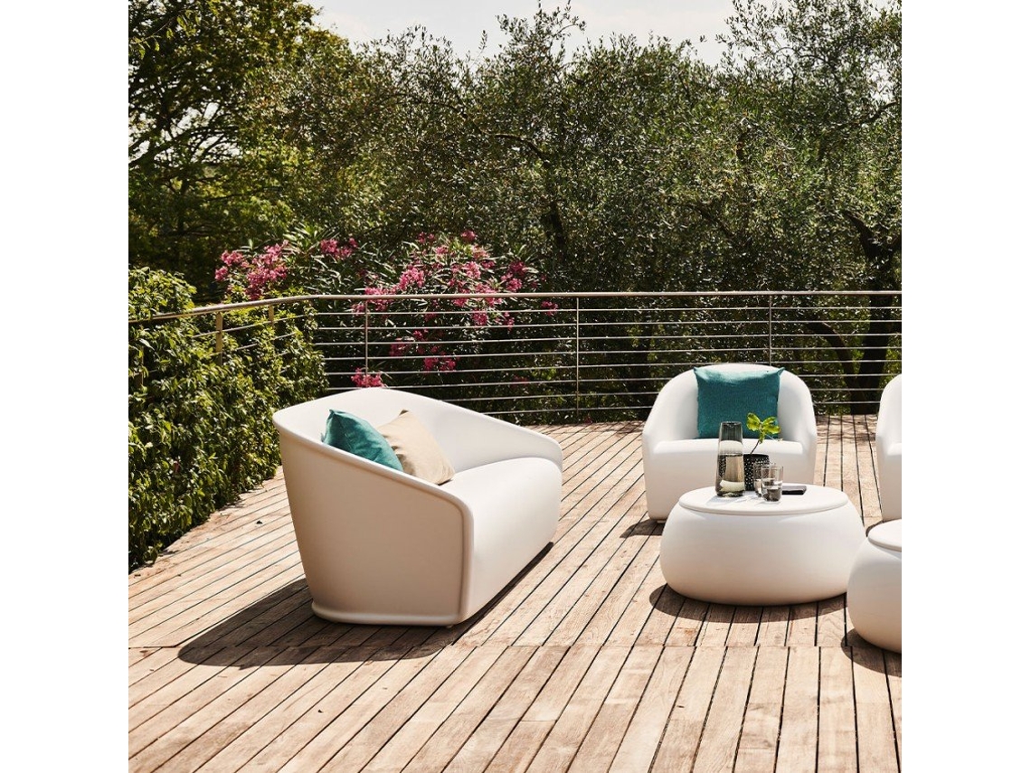 Sofá exterior de design moderno para bar restaurante em polietileno Settembre | Worten.pt