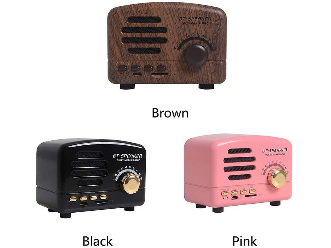 Coluna Bluetooth SUN GOD Retro Portable Stereo Speaker Mini Vintage Am ...