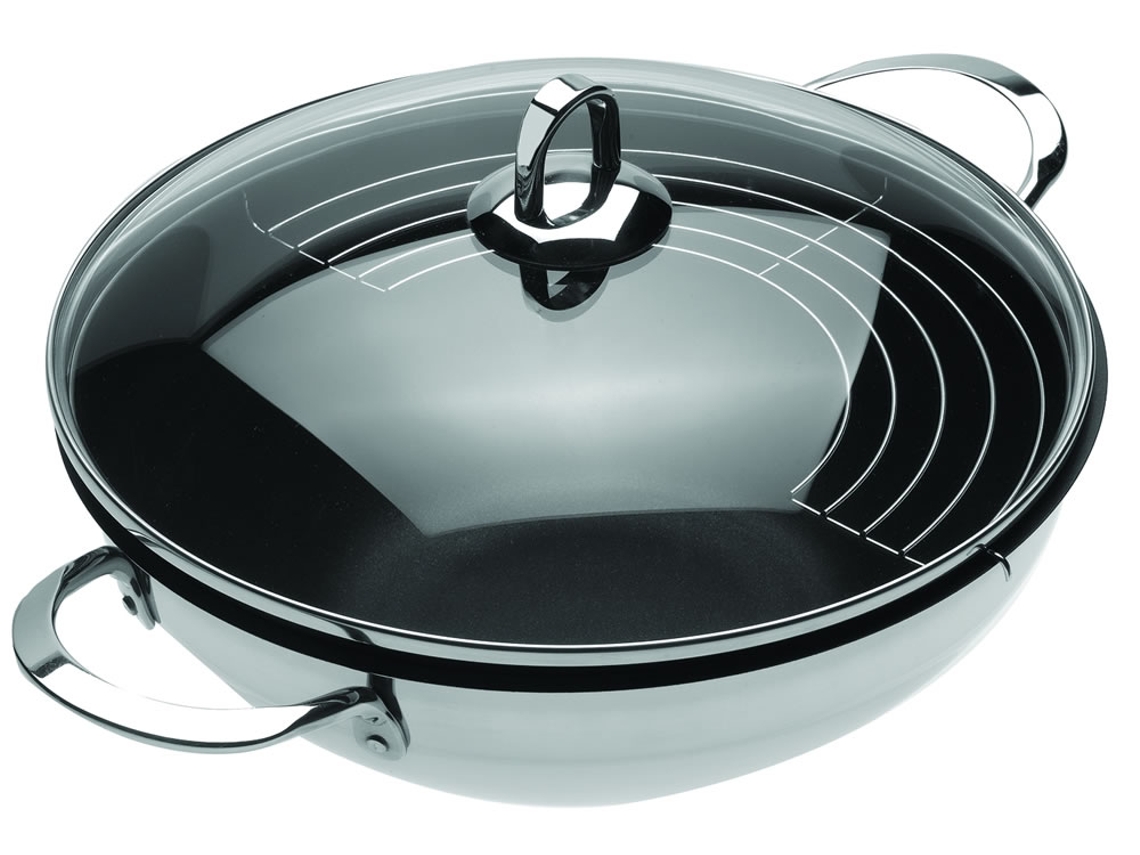 Panela Wok Anti Aderente com Tampa Silampos para Teka 28cm | Worten.pt