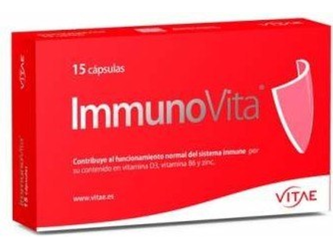 Suplemento Alimentar VITAE Inmunovita 15 Cápsulas | Worten.pt