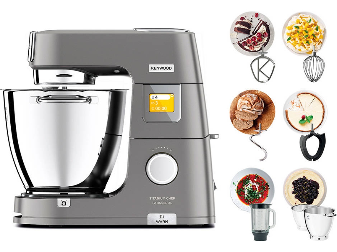 Robô de Cozinha KENWOOD Chef Titanium Patissier XL KWL90.124SI (7 L ...