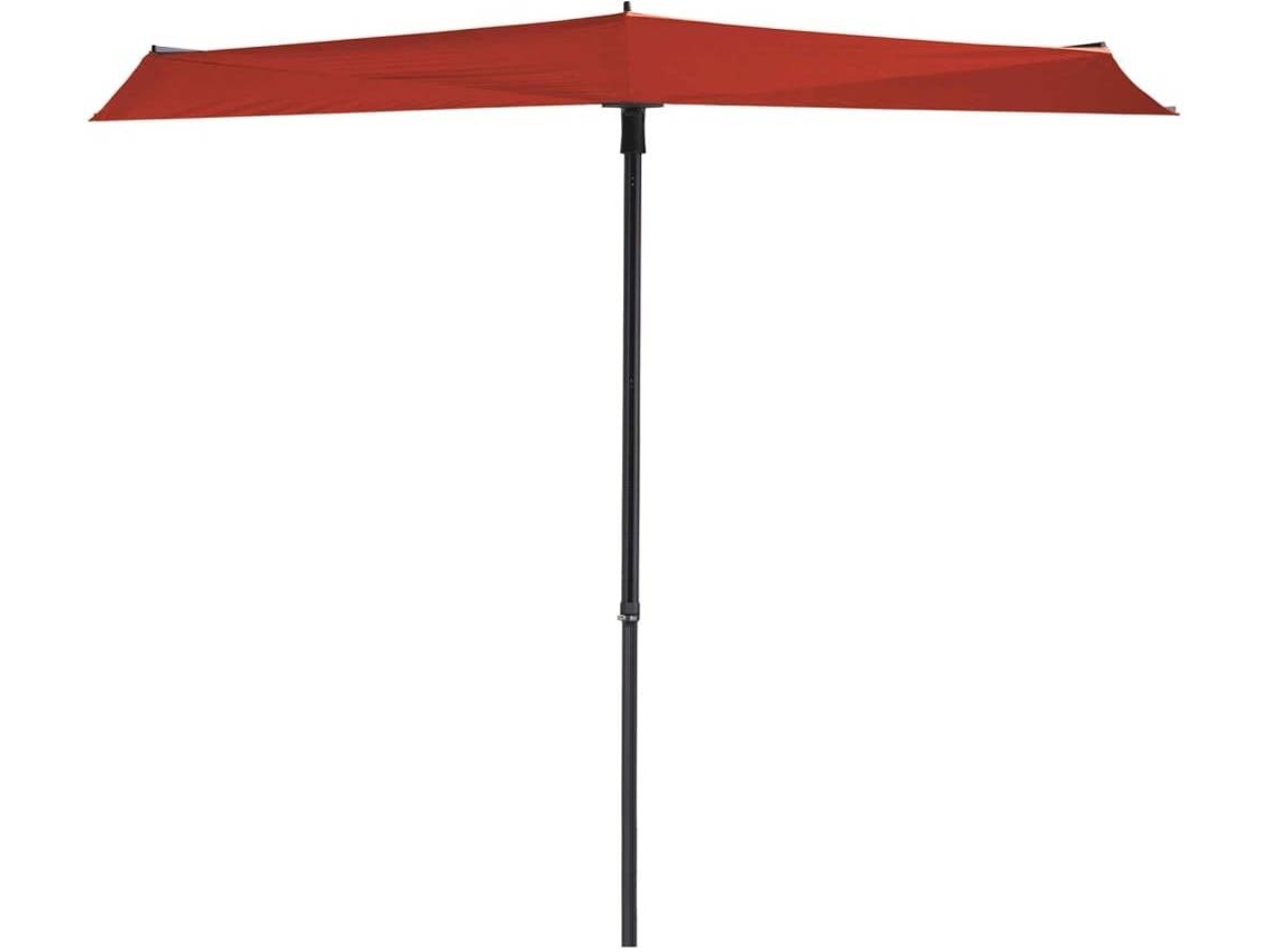 Madison Guarda-sol de varanda Sun Wave 270x150 cm vermelho tijolo ...